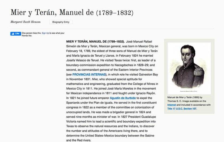Jose Mier Y Teran: Mexican General - Jose Mier Around the World